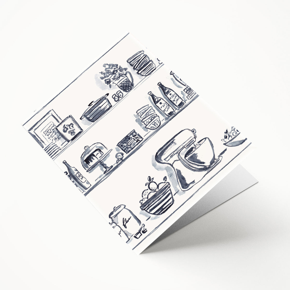 Blue Kitchen Shelves File Folder – The Illustrated Life
