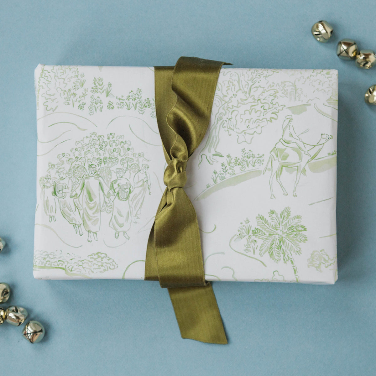 Nativity Toile Gift Wrap – The Illustrated Life
