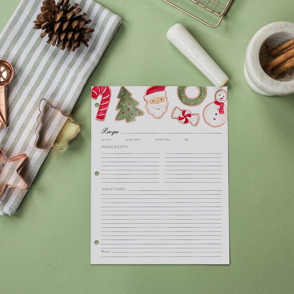 Recipe Binder Filler Sheets – The Illustrated Life